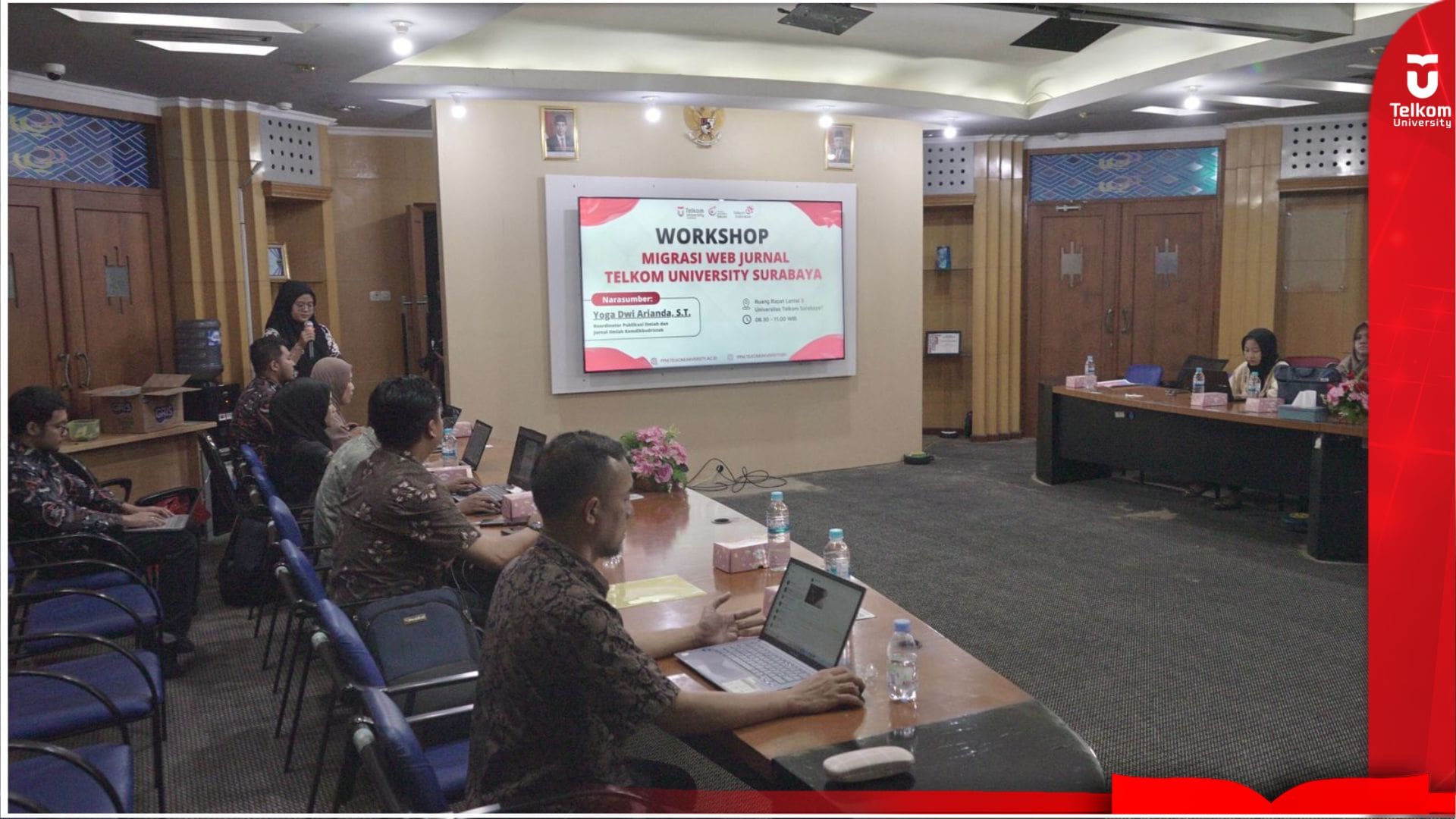 Tingkatkan Kualitas Pengelolaan Jurnal Ilmiah: Telkom University Surabaya Gelar Workshop Migrasi ...