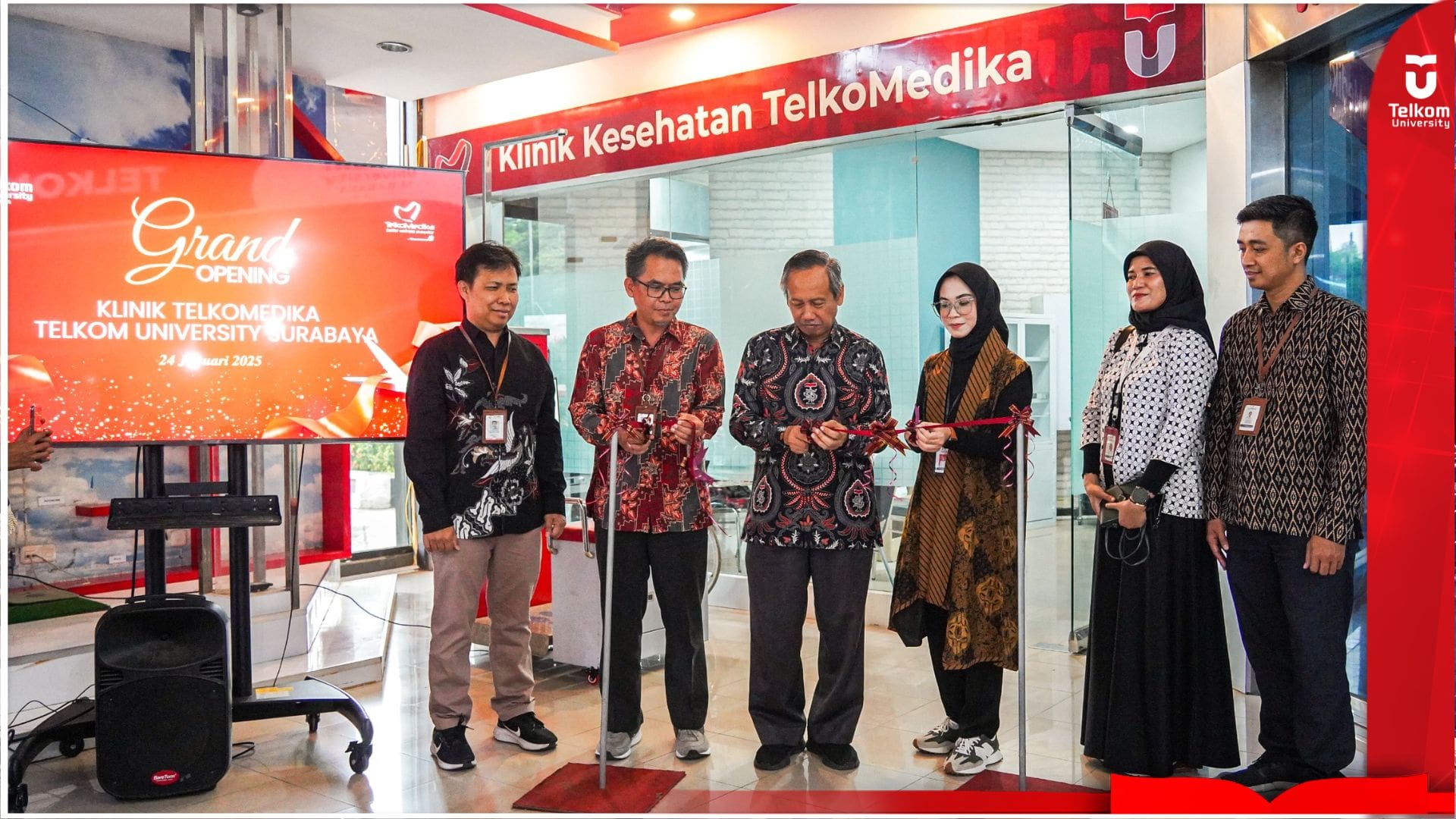 Klinik Telkom Medika Resmi Diluncurkan di Telkom University Surabaya